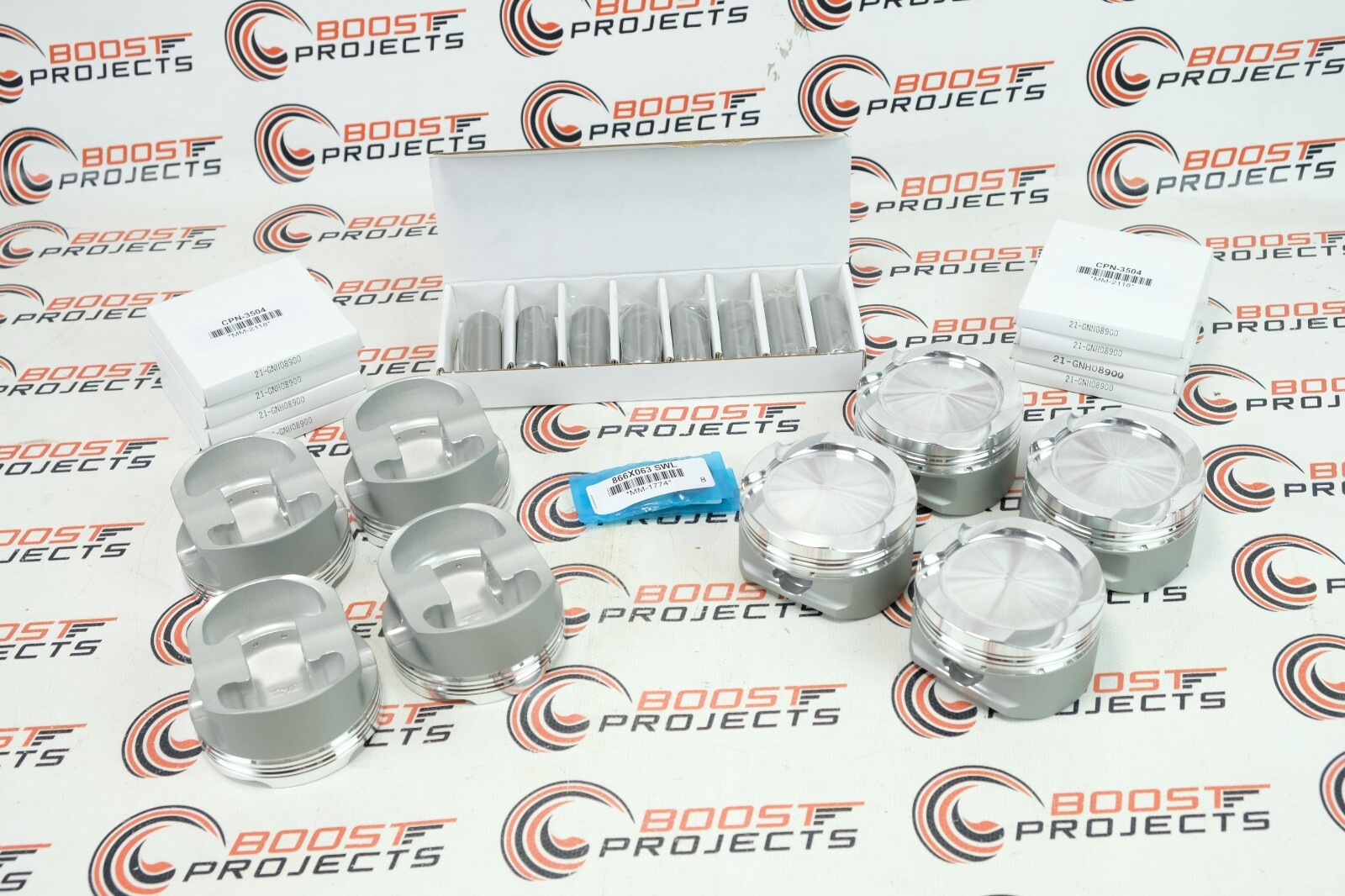 CP Piston 3.504" / 89.00 mm Bore 9.0:1 CR Piston Set For BMW S63 M5 M6 ...