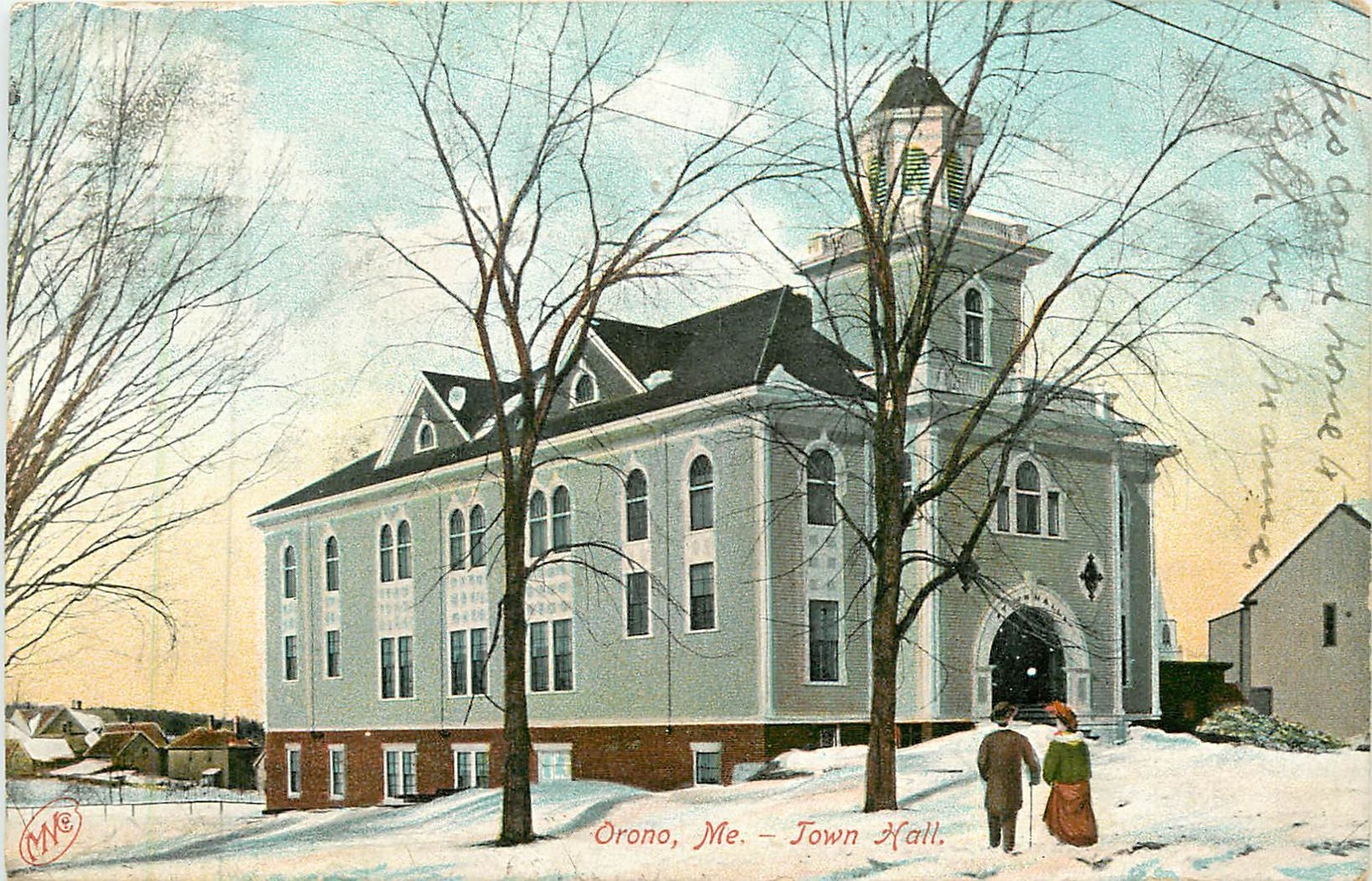 Maine, ME, Orono, Town Hall UDB (pre-1907) Postcard | eBay