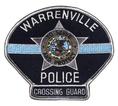 WARRENVILLE – CROSSING GUARD - ILLINOIS CAMPUS Police Patch THIN BLUE ...