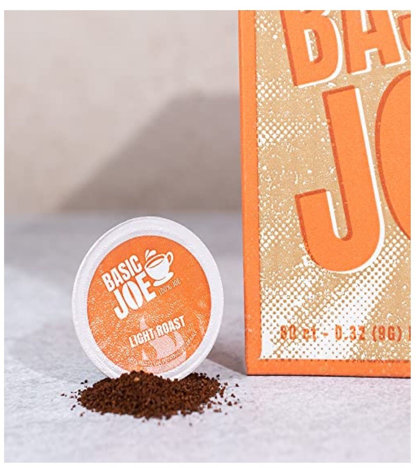 Basic Joe 80-Count Dark Medium Light Roast Single Serve Coffee Pods for ...