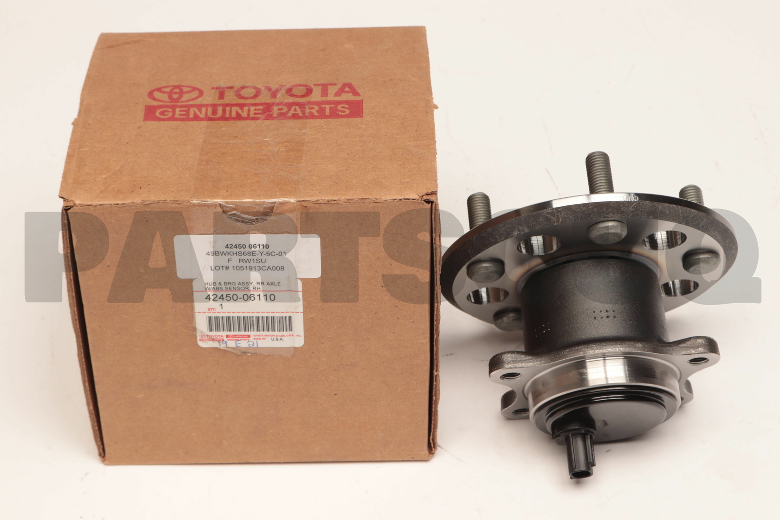 4245006110 Genuine Toyota HUB & BEARING ASSY, REAR AXLE, RH 42450-06110 ...