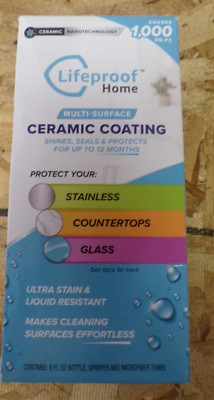 NEW LIFEPROOF HOME MULTI-SURFACE CERAMIC COATING 8 OZ COMPLETE KIT ...