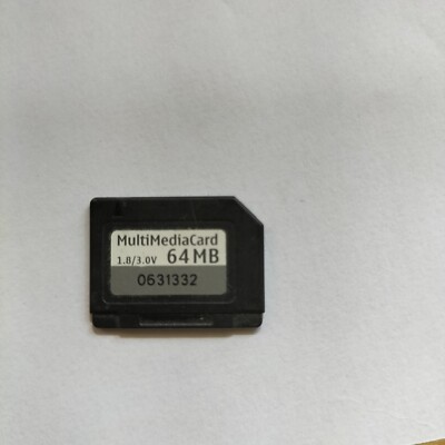 MEMORY CARD MMC MultiMedia Memory Card 64MB For Nokia 6630 N70 N90 ...