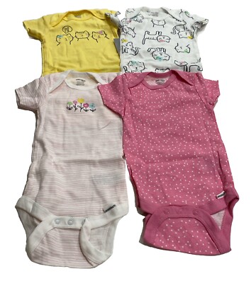 Gerber Onesies Baby Multicolored Mixed 6-Piece Set 3M-6M | eBay