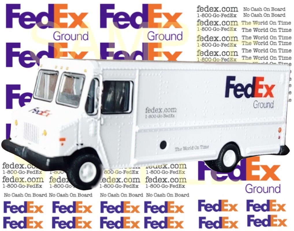 Fedex Ground Diecast Metal Step Van Delivery Replica Truck FedEx