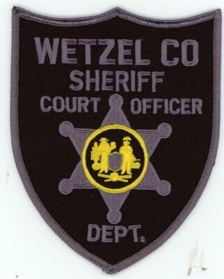 WEST VIRGINIA WV WETZEL COUNTY SHERIFF COURT NICE SHOULDER PATCH POLICE ...