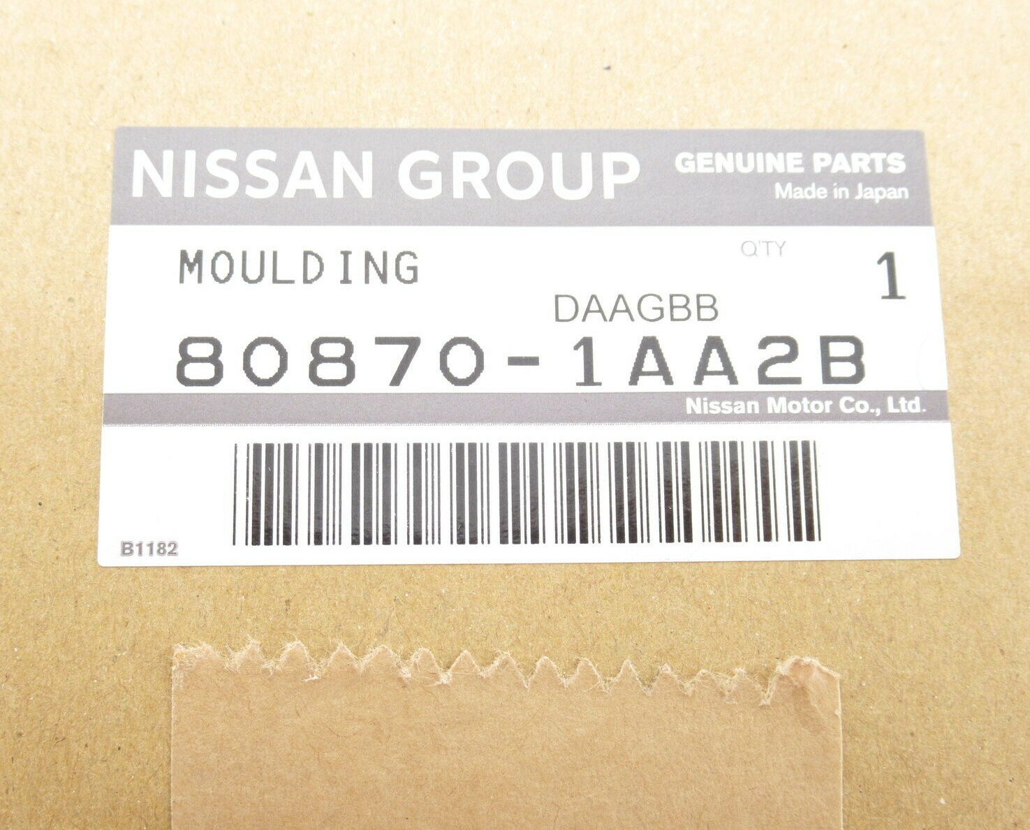 Genuine OEM Nissan 80870-1AA2B Passenger Front Lower Door Molding 2008 ...