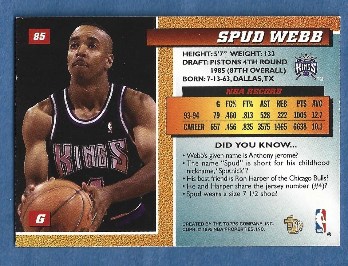 Spud Webb Height