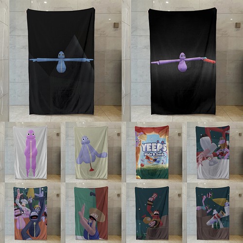 Yeeps: Hide and Seek Print Fleece Blanket Cartoon Soft Lightweight Warm ...