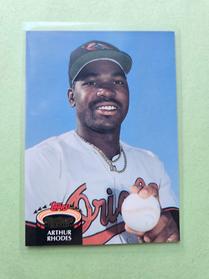 Arthur Rhodes #641 Baseball card Baltimore Orioles 1992 Topps Stadium ...