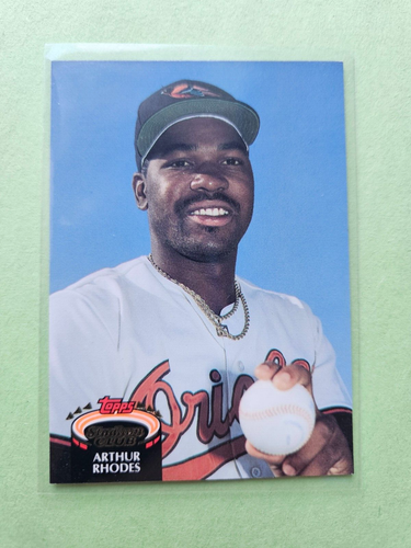 Arthur Rhodes #641 Baseball card Baltimore Orioles 1992 Topps Stadium ...