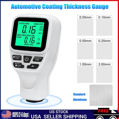 Digital Car Paint Coating Thickness Tester Tool Auto Measuring Gauge ...