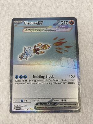 Eiscue ex 222/197 SIR, Pokemon SV Obsidian Flames. NM | eBay