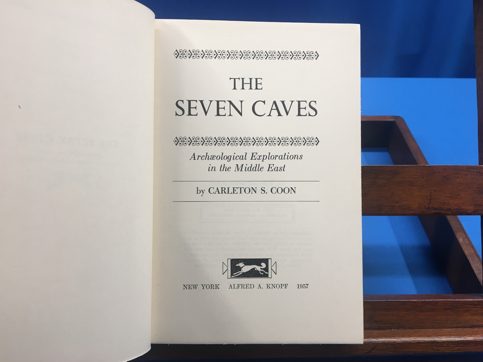 The Seven Caves- Carleton S. Coon, 1957 | eBay