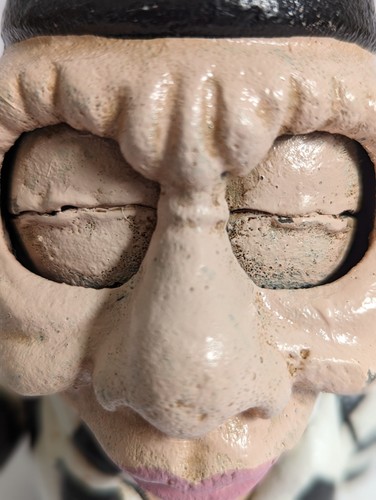 RARE VTG Cast Iron Bank Mechanical Money Box Bandit Prisoner Convict ...