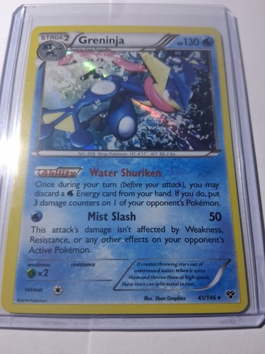 Pokemon Greninja Holo Rare Card 41/146 XY Base Set | eBay