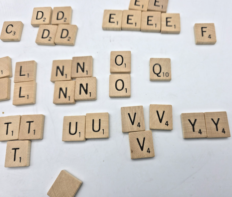 Scrabble Wood Letter Tiles Genuine Game Replace Pieces Crafts Low As 40 ...