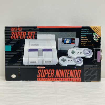 Super Nintendo SNES Console Super Set Box Only NO CONSOLE or Inserts | eBay