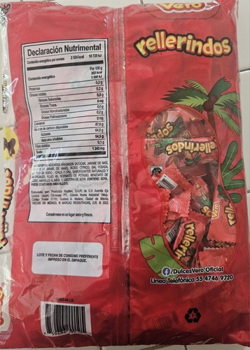 Vero Rellerindos Tamarind flavor hard candy with soft center 65-ct bag ...