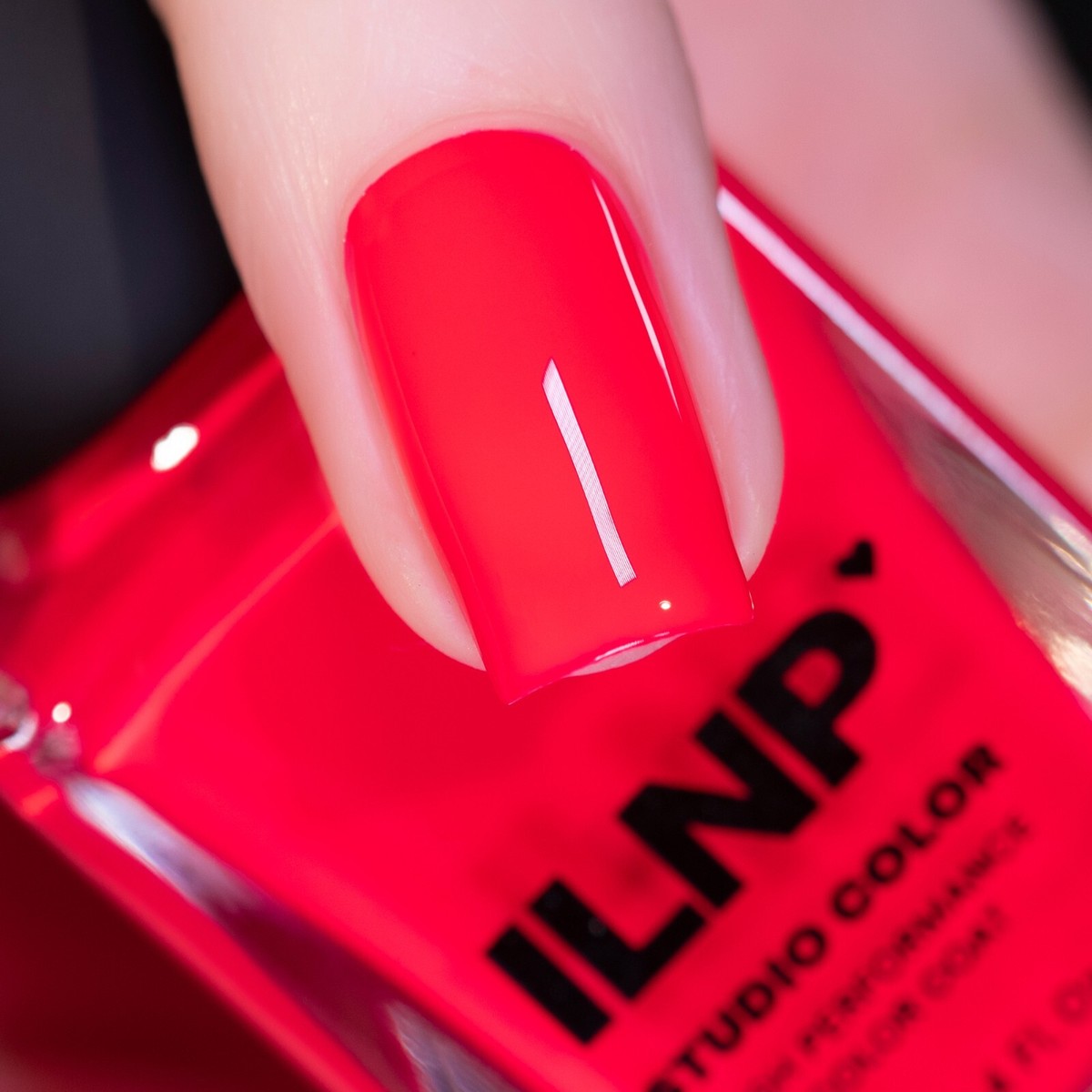 Neon Red Nail Polish