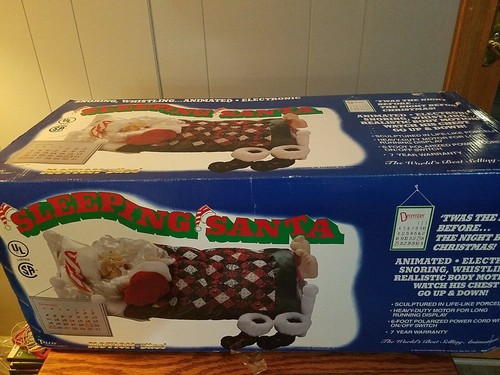 TELCO SLEEPING SANTA CLAUS ANIMATED SNORING WHISTLING with Box | eBay