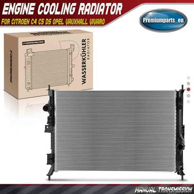 Engine Cooling Radiator for Citroen C4 C5 DS DS7 DS4 Opel Vivaro ...