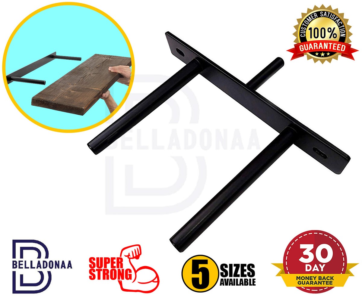 Invisible Shelf Hangers Floating Shelf Brackets| Sturdiest Brackets