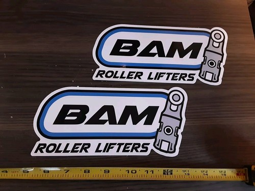 Lot of 2 BAM ROLLER LIFTERS Racing Decals Stickers PDRA NHRA NASCAR ...