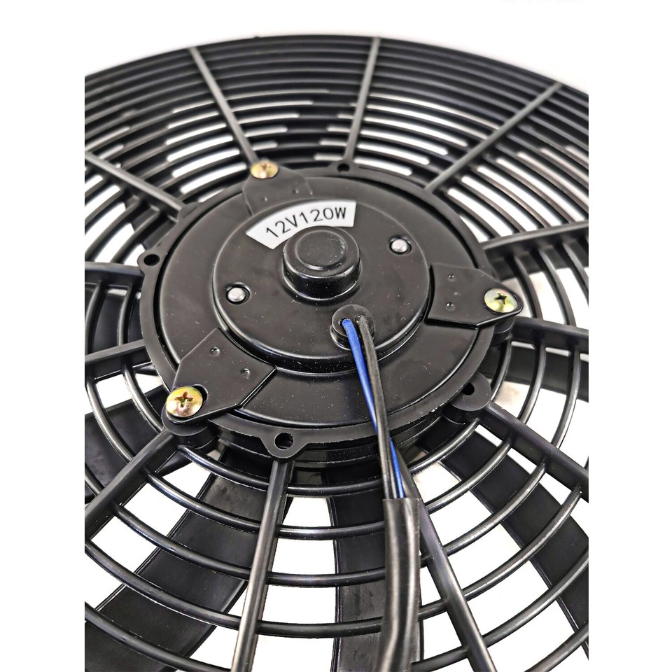 Universal 16 Inch 12V Push Pull Electric Radiator Cooling Fan and Relay ...