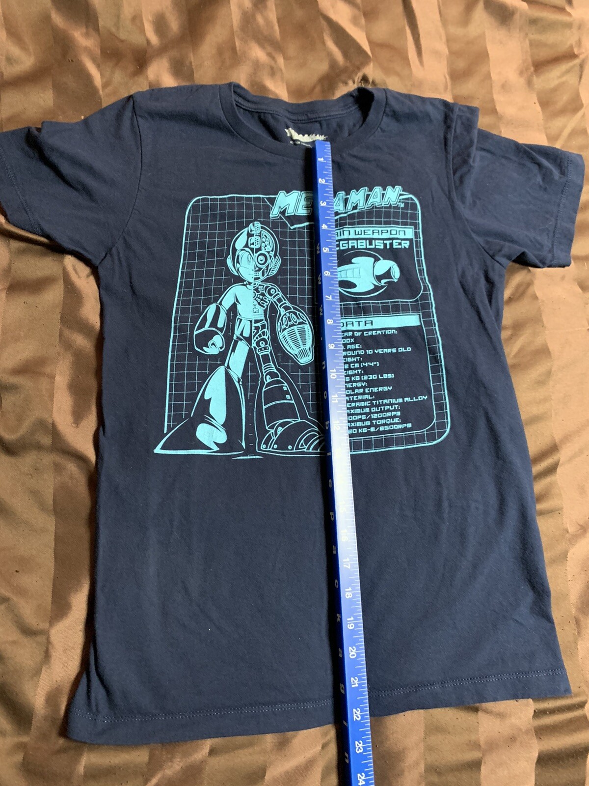 Mega Man Capcom Dark Navy Blue shirt Classic Video Ga… - Gem