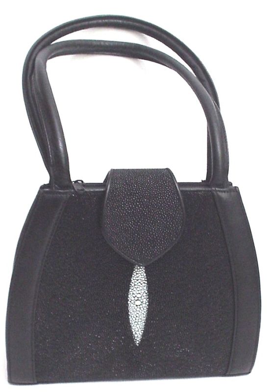 Black Stingray Purse, Genuine Stingray Leather Handbag, Stingray ...