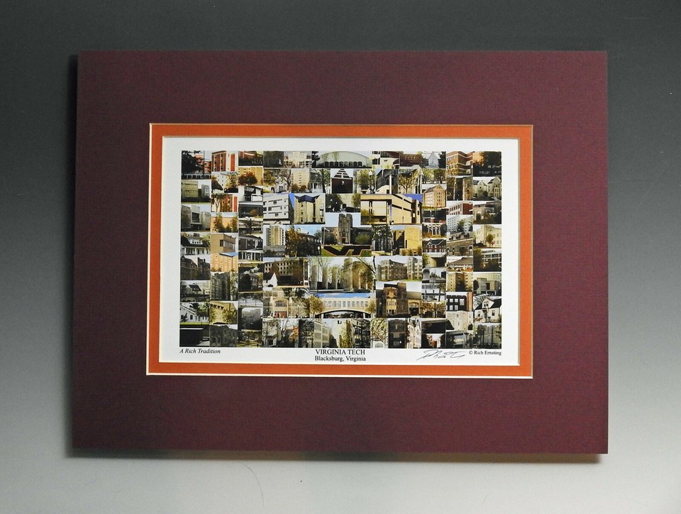 Virginia Tech University, print,multiple sizes9x12",12x16" campus photo ...