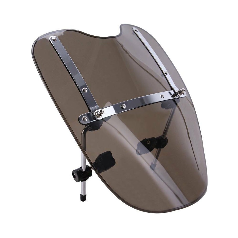 Smoke Windshield For Harley Sportster XL 1200 883 Dyna Glide Softail ...