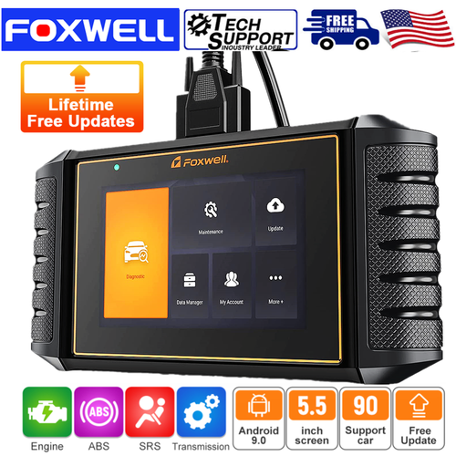 Automotive Diagnotic Tool OBD2 Scanner Car Code Reader ABS SRS Engine ...