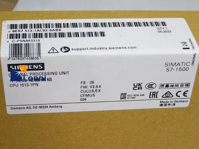 6ES7513-1AL02-0AB0 6ES7 513-1AL02-0AB0 New Siemens S7-1500 CPU 1513-1 ...