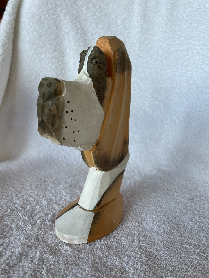 Peepers Wood Carved Beagle Basset Hound Dog Reading Glasses Stand ...