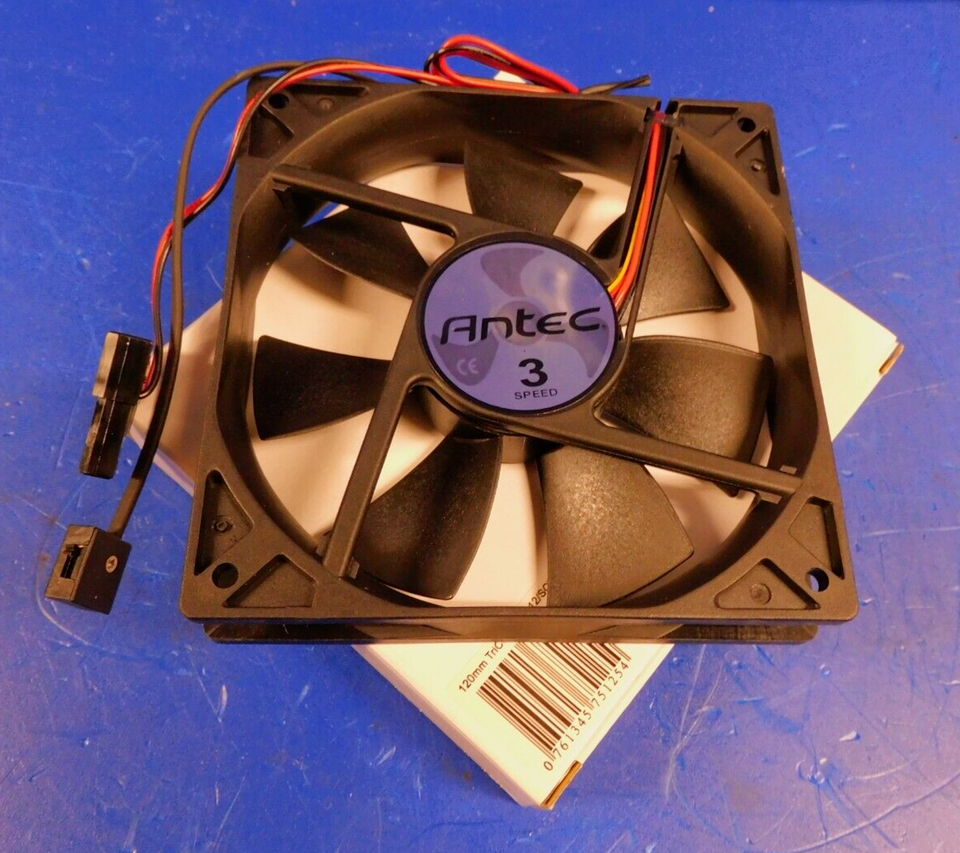 NEW Antec TriCool AT-12/SC 120mm Computer PC Case FAN 4-Pin 3-Speed ...