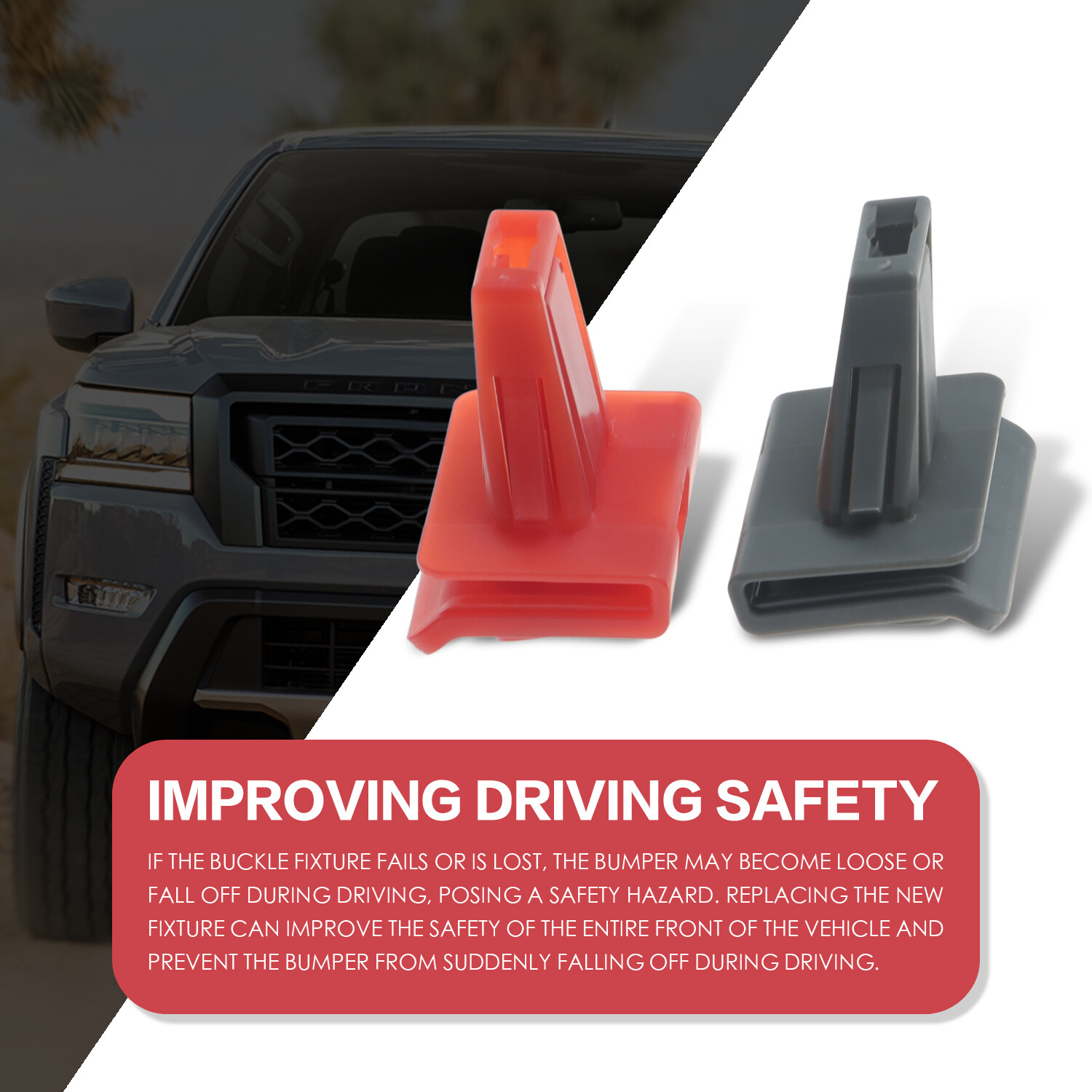 2x Bumper Bracket Retainer for Altima Rogue Sentra 62224-JG000 62225 ...