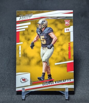 George Karlaftis Rookie RC 2022 Prestige Football Card #336 Kansas City ...