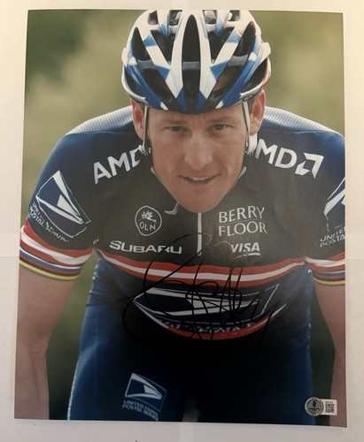 LANCE ARMSTRONG SIGNED AUTOGRAPHED TOUR DE FRANCE 11x14 PHOTO BECKETT ...
