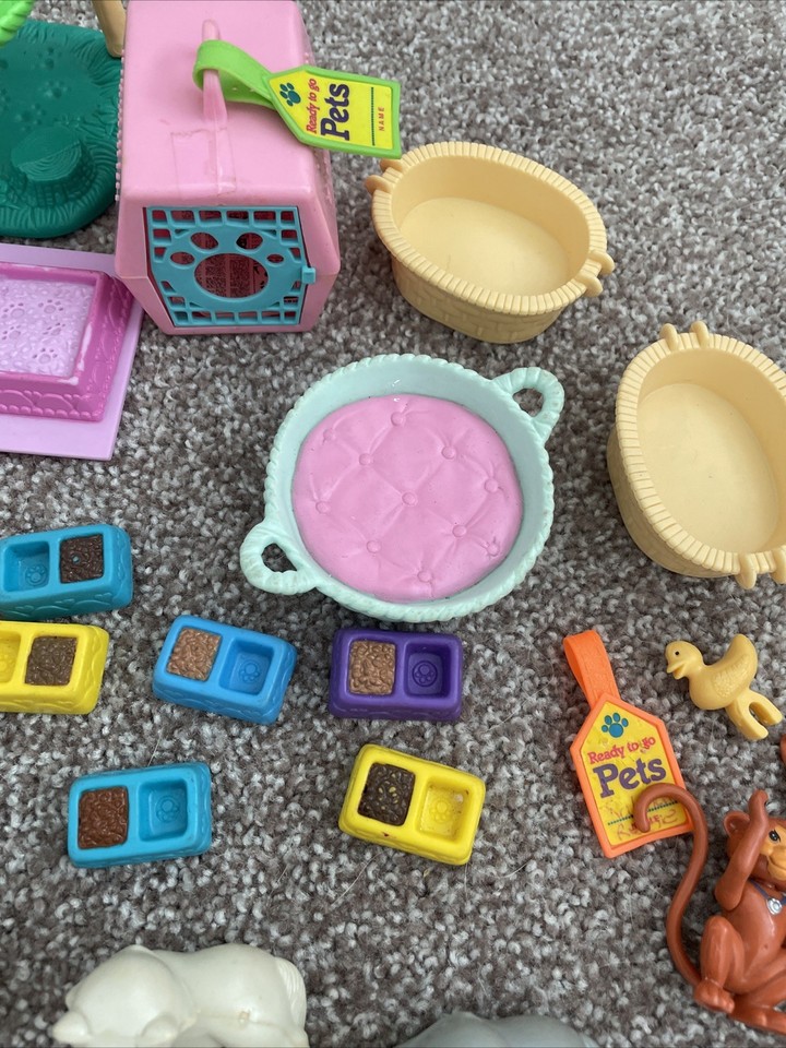 Huge Vintage Kenner G1 Littlest Pet Shop LPS Lot Husky Bunnies Kittens ...