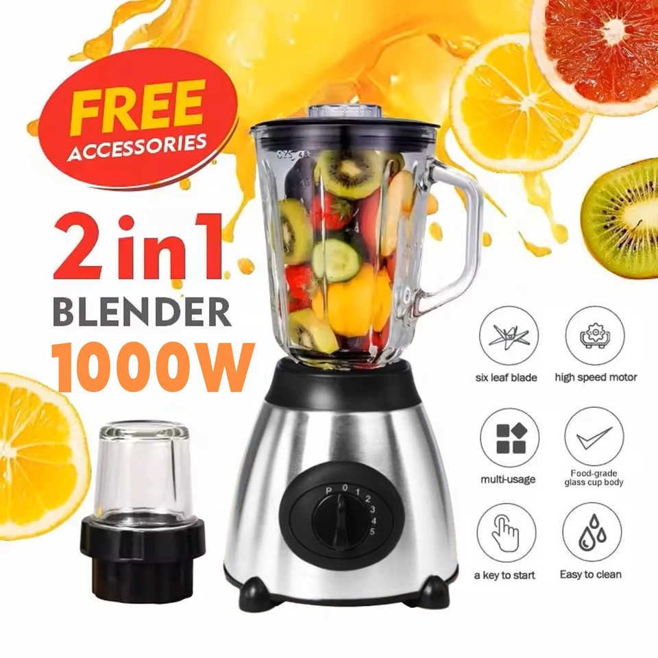 1000W Blender Smoothie Maker Ice Crusher Mixer Milk Shake Fruit Juicer ...