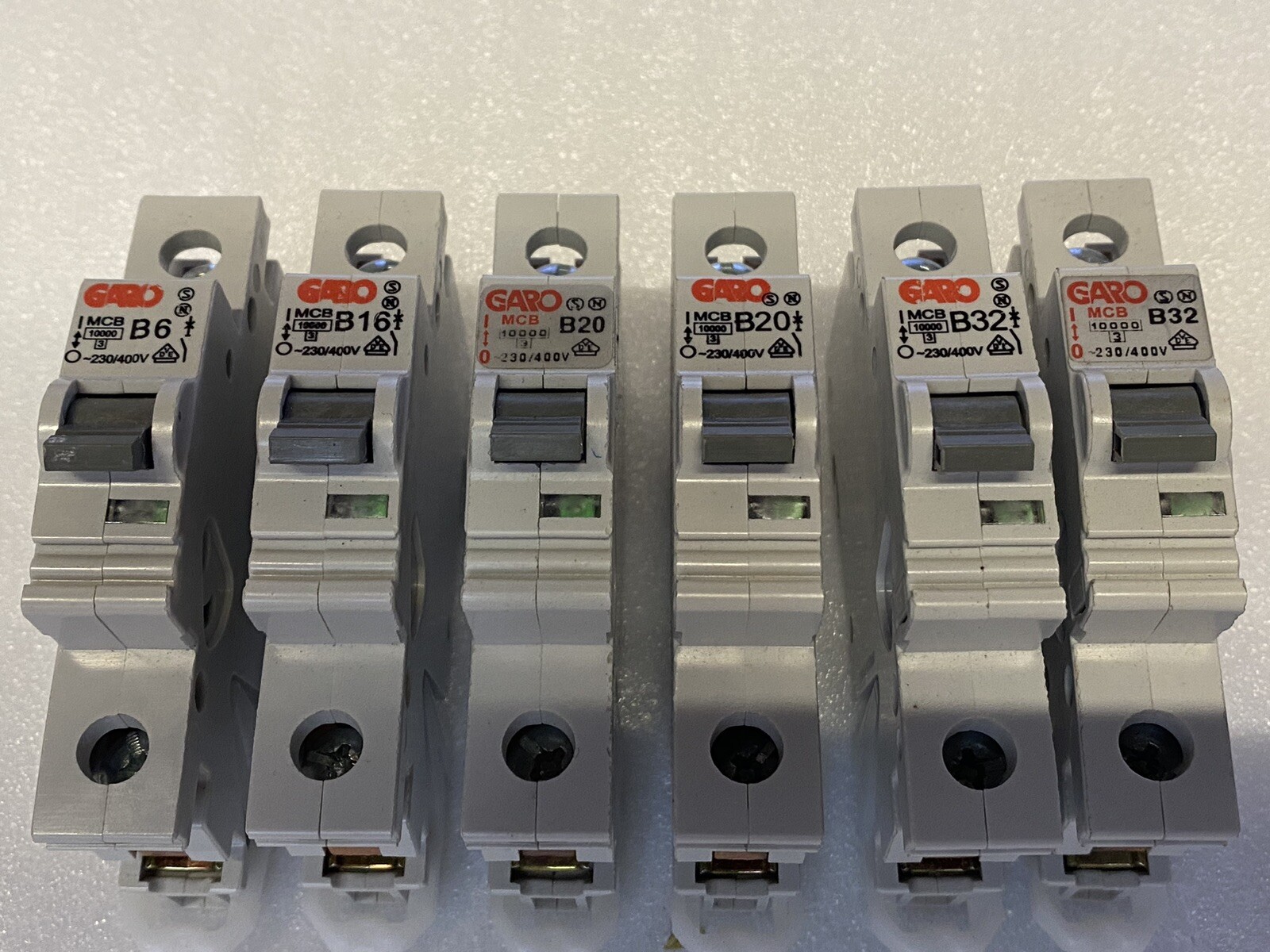 GARO TYPE B SP 10000 MCB B6 B16 B20 B32 BREAKER TRIP | eBay UK