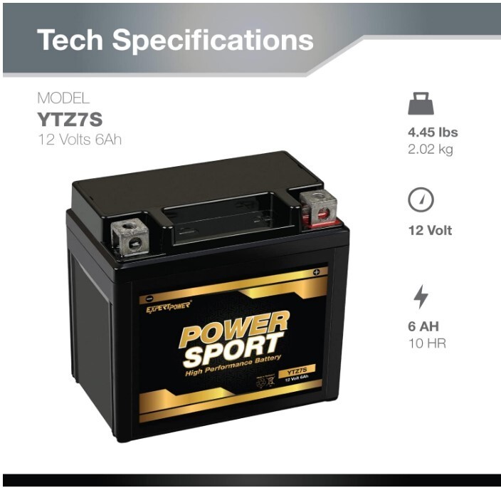 12V 6AH Battery for Yamaha 450 WR450F 2003-2007 Replaces Yuasa | eBay