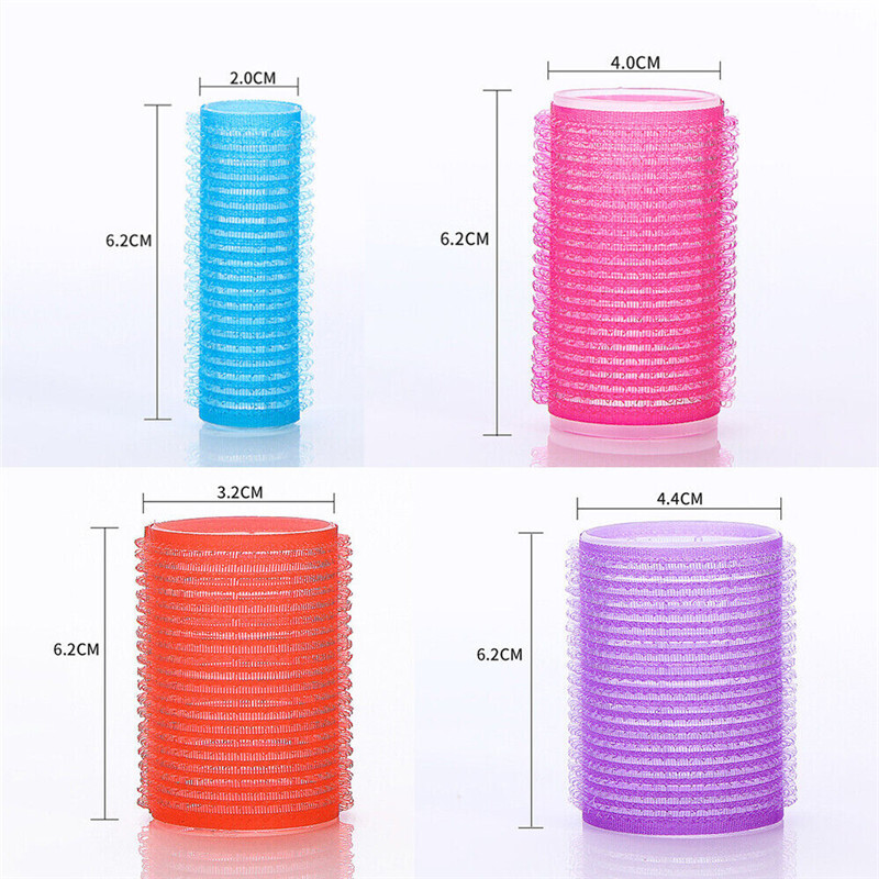 Self Grip Rollers Cling Stick Hair Curler Curls Wave Styling Salon ...