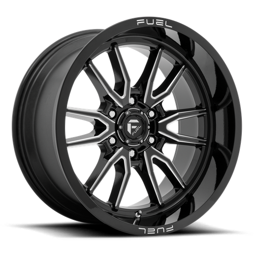 Fuel Off-Road 20x10 Wheel Gloss Black Milled D761 CLASH 8x170 -18mm ...