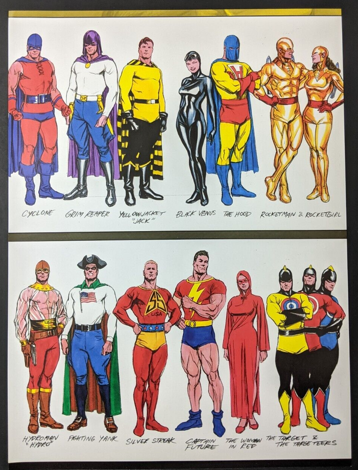 Project Superpowers Character Lineup Art Comic Poster Pin-Up Original ...