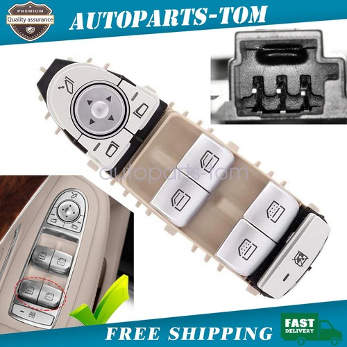 For Mercedes GLC300 C350e C63 Front Left Power Window Switch Beige ...