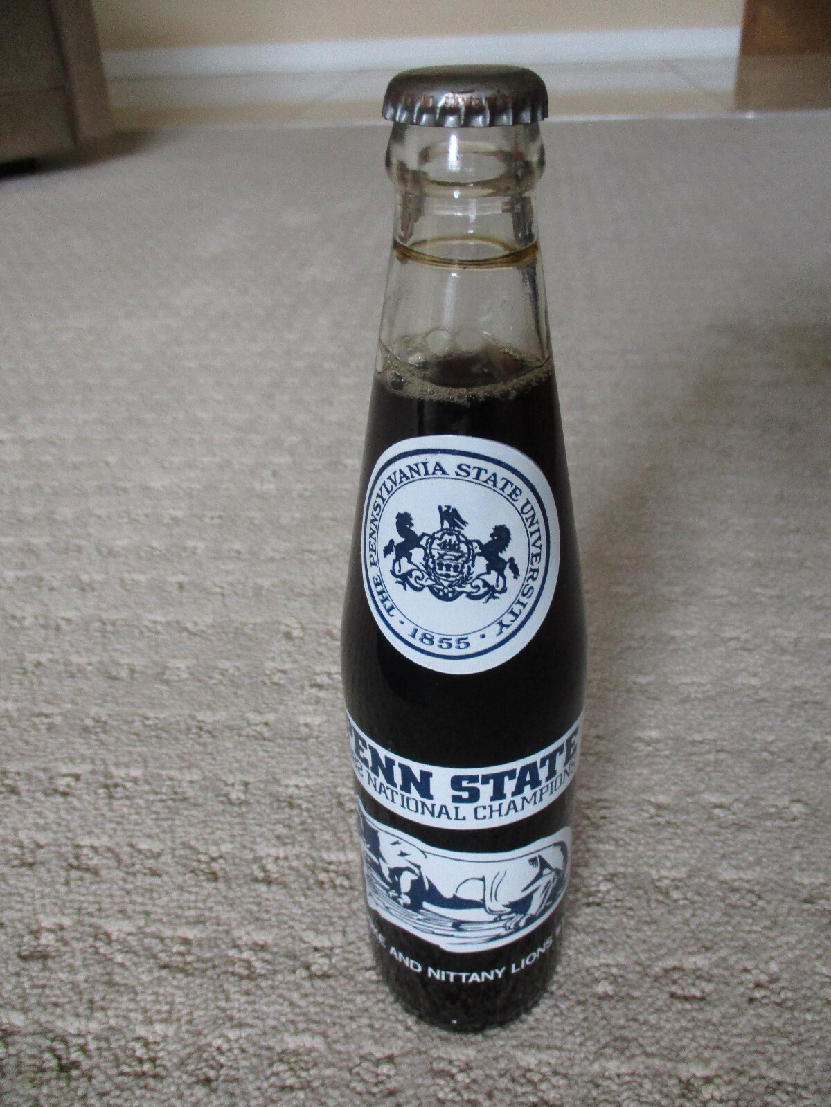 Vintage 1982 Penn State NCAA Football National Champions Coke Bottle ...