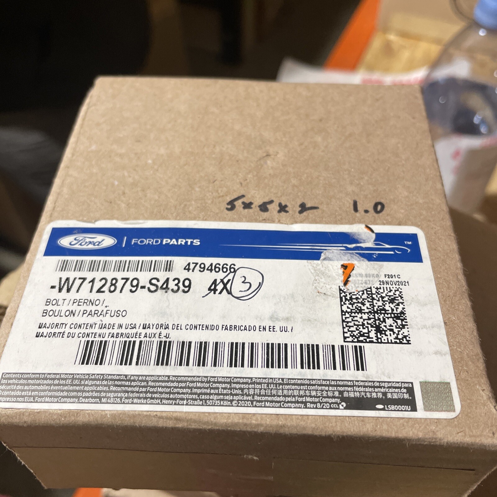 Genuine Ford Lower Insulator Bolt -W712879-S439 3 Piece | eBay